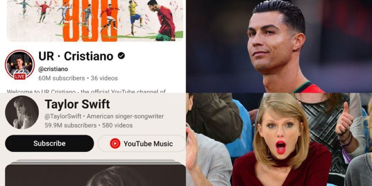 CR7: Novi kralj YouTuba prehitel Taylor Swift